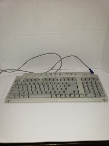 Rare Vintage Sony PCA-KB1P/UB-Key PS/2 Wired Multimedia Keyboard | eBay