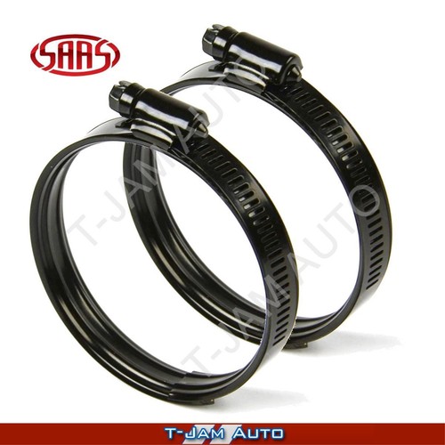 Hose Clamp Dual Bead Stainless Steel Worm Drive 51mm x 2 Black | eBay