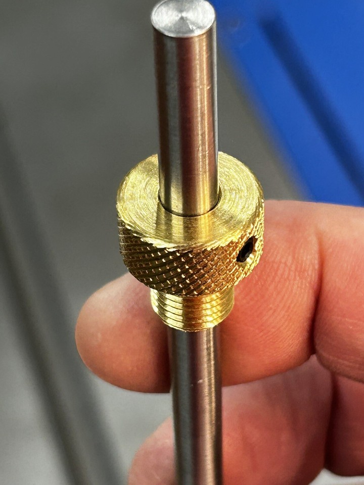 QTY 1 BRASS CUTTER KNOB 11/64” DIAMETER BORE FOR NEW HERMES ENGRAVING ...