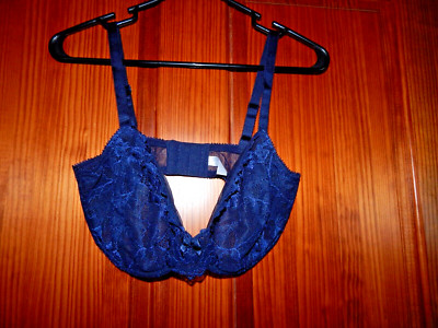 APT.9 NAVY BLUE LACY BRA, UNDERWIRE, MESH LINING, SIZE 36 DD, NWOT | eBay