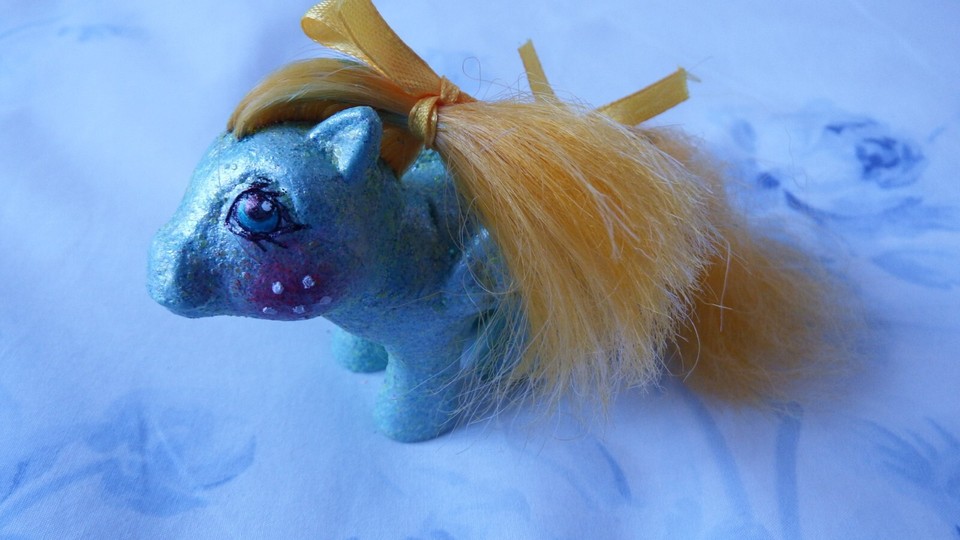 My Little Pony MLP G1 Custom Baby Pegasus pony with 3D symbols OOAK ...