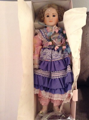 1986 EDNA HIBEL NOBILITY OF CHILDHOOD DOLL BLONDE PORCELAIN MARITZA 23 ...