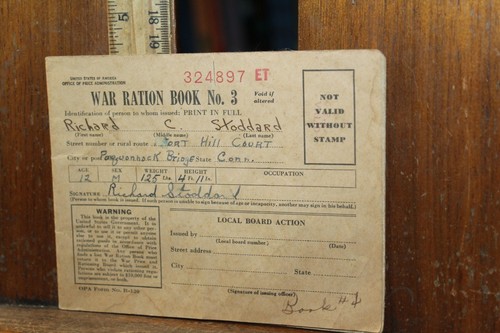 WWII War Ration Book No. 3 1943 | eBay