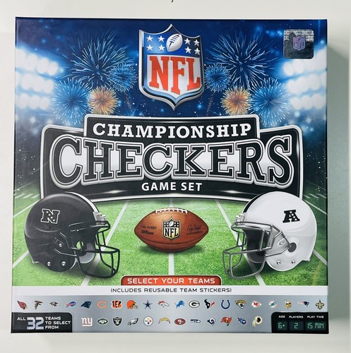 NFL Championship Checker Game Set: 32 Teams - Football Collectible ...