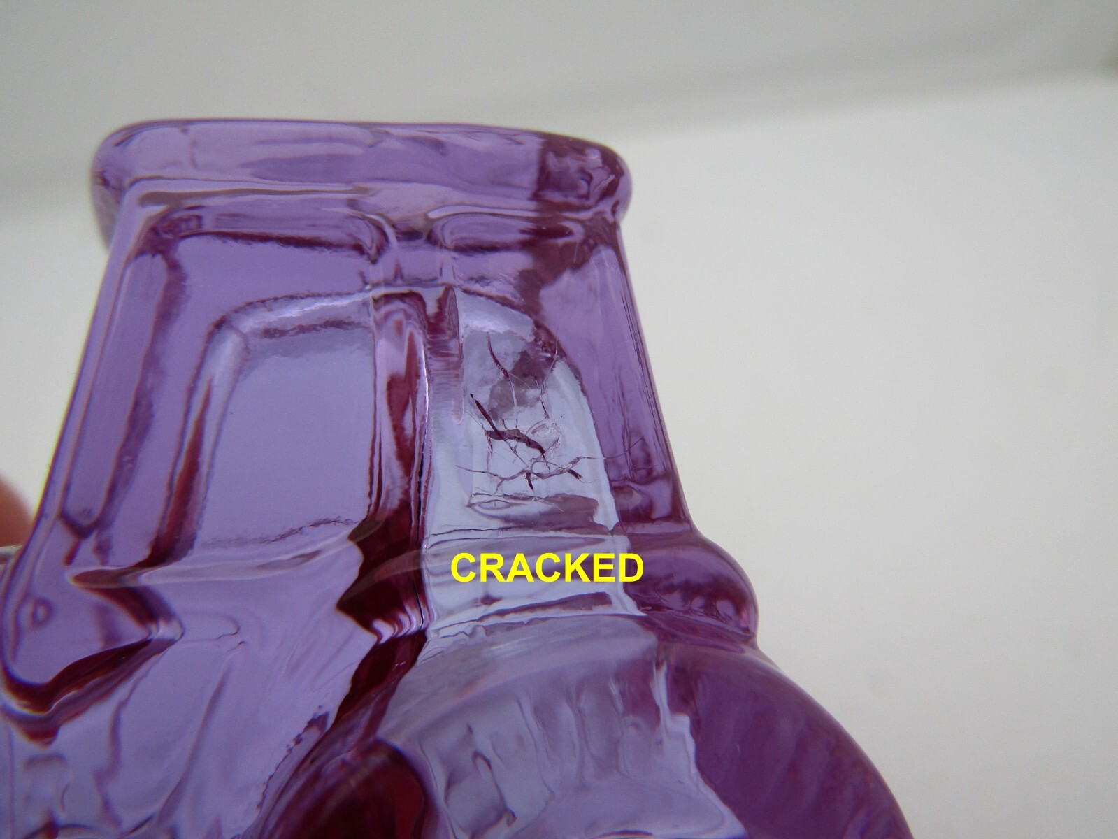 Boyd Art Glass 1993 Alexandrite Purple Farm Tractor Figurine 1ST Series ...