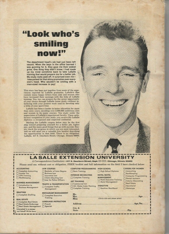 Fantastic - April 1971 - White, Brunner, O'Neil, Effinger, Panshin ...