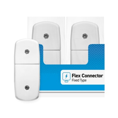 Inline connector box 3 terminal join flex cable 10A wire mains ...