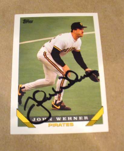 MLB - Topps 1993 Baseball Card #484 "John Wehner" Autograph - EXCELLENT ...