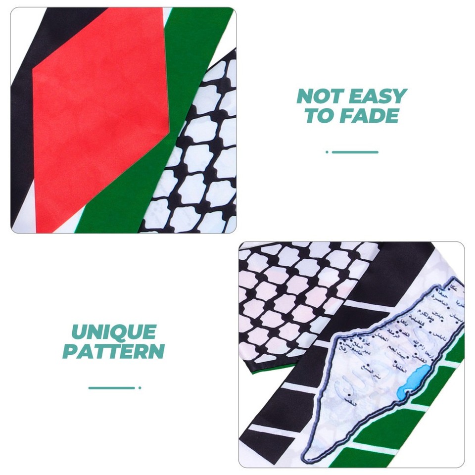 Palestine Map Scarf Neck Scarf Palestine Map Keffiyeh Men's Scarf ...