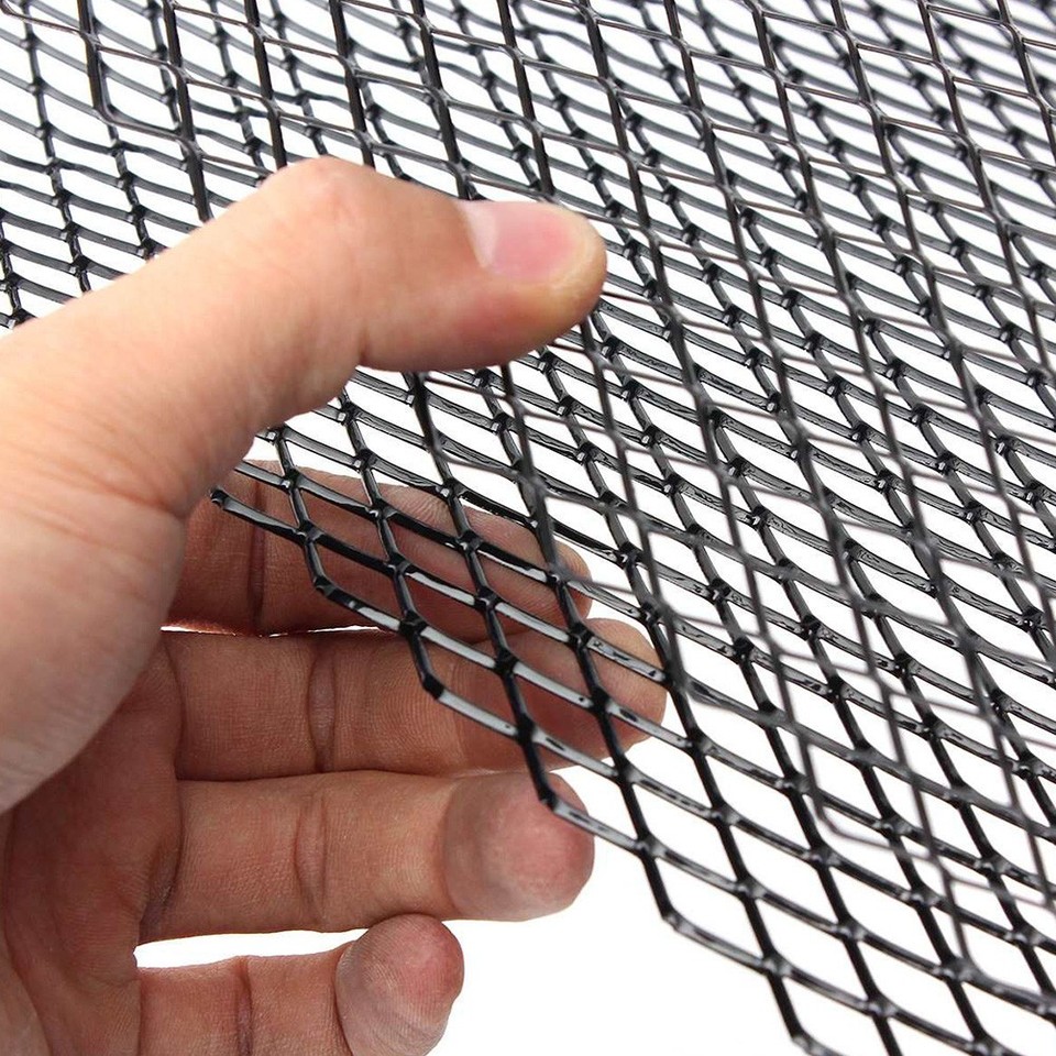 Aluminum Alloy Grille Mesh Sheet Grid Rhombic Grill Mesh (Black) | eBay ...
