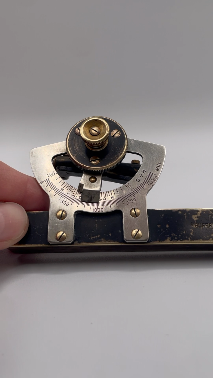 Vintage K&E Keuffel & Esser Abney Level Surveying Tool NY USA Brass ...