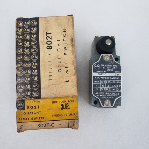 Allen Bradley Bulletin 802T-C Series D Oiltight Limit Switch | eBay