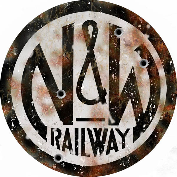 Reproduction with Bullet Holes Norfolk & Western Railroad Round Sign | eBay