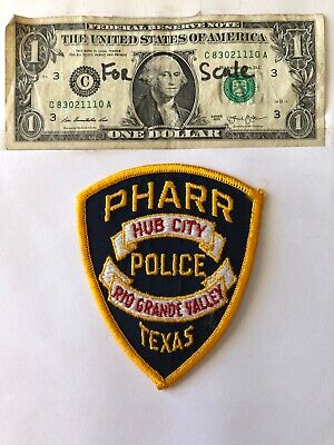 Rare Pharr Hub City Texas Police Patch un-sewn in Great Shape | eBay
