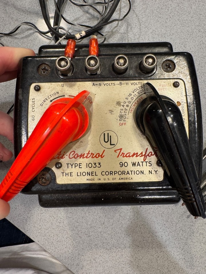 Lionel O Gauge Train Lot 1655 Engine + Cars + Transformer – Untested As ...