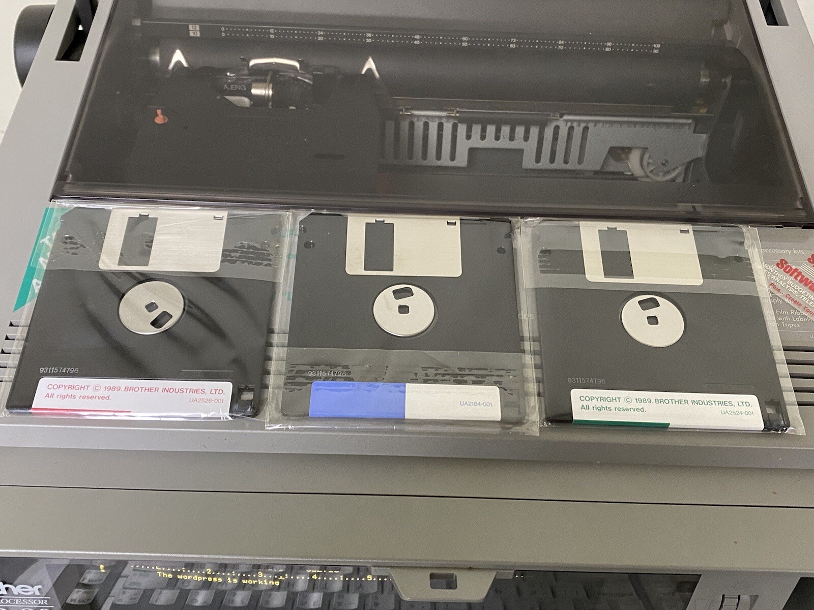 Vintage Brother Word Processor Model WP-80 WORKING CONDITION | eBay