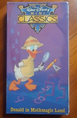 SEALED Walt Disney Mini Classics - Donald Duck in Mathmagic Land VHS ...