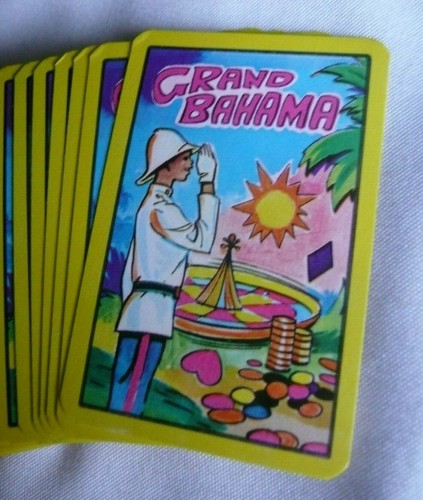 Antique Vintage Mini Playing Cards Poker Deck Grand Bahamas Resort ...