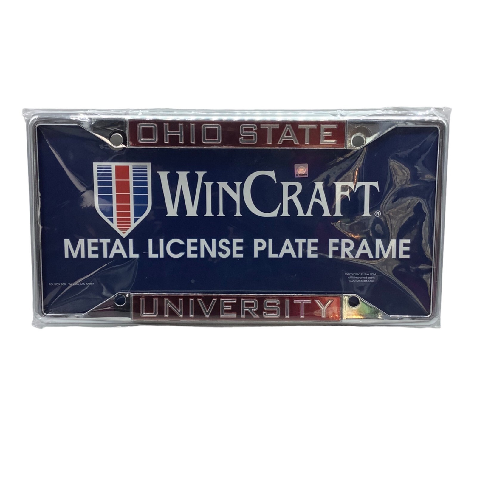 NEW The Ohio State University OSU Buckeyes WinCraft Metal License Plate ...