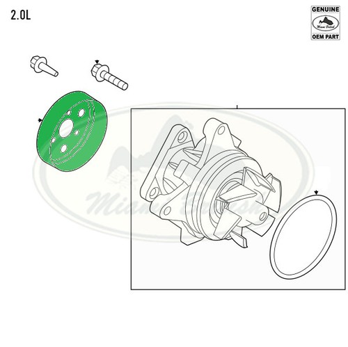 LAND ROVER WATER PUMP PULLEY FREELANDER RANGE EVOQUE SPORT DISCOVERY SP ...