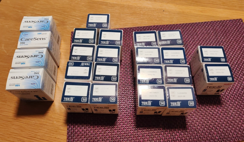 TEE2 Test Strips 100 For Use With TEE2+ Blood Glucose meter Expired ...