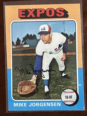 1975 Topps Baseball #286 Mike Jorgensen Expos NM | eBay