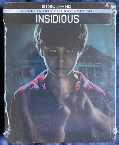 Insidious 4K Steelbook (4K UHD + Blu-ray + Digital Code) Brand New ...