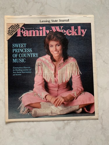 Family Weekly magazine, August 4, 1985, cover: Emmylou Harris | eBay