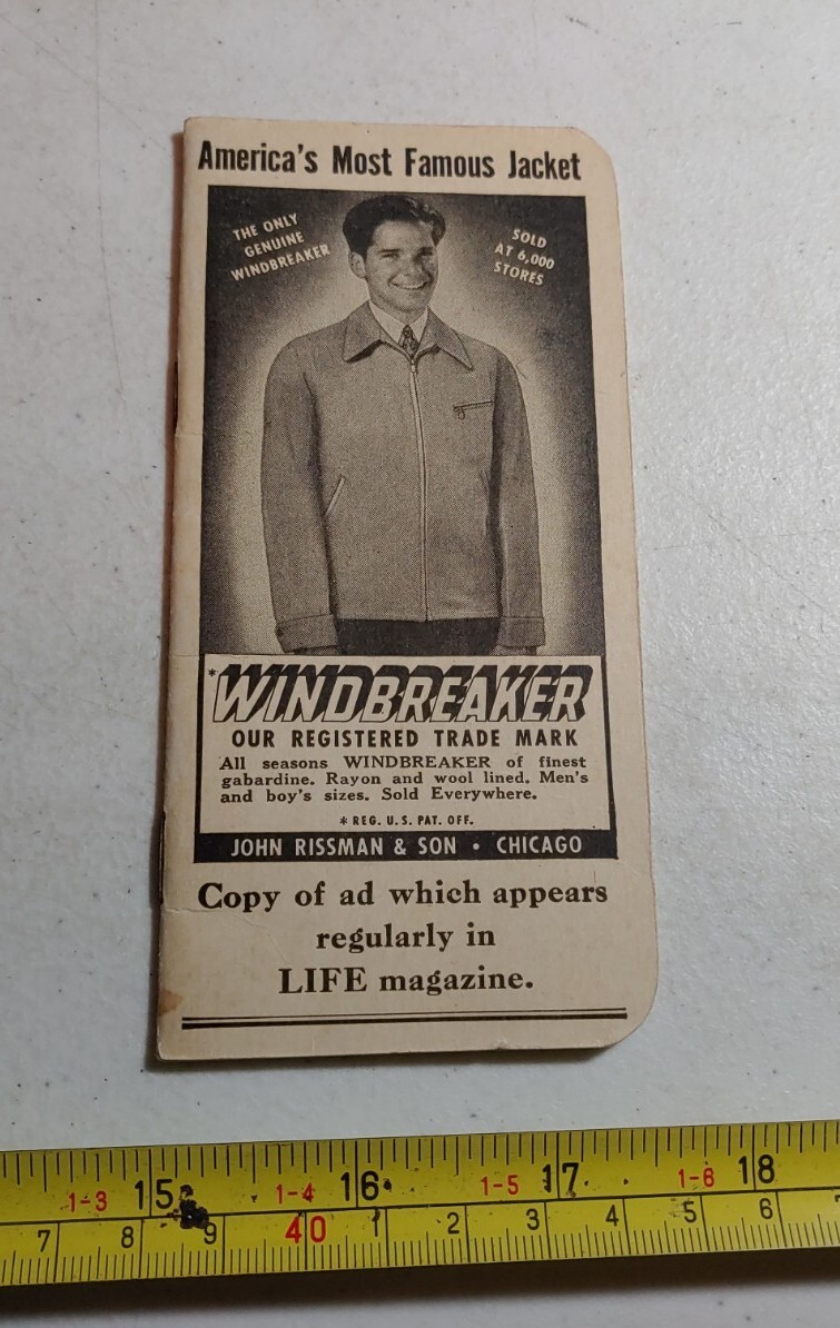 Vintage John Rissman & Son Chicago Windbreaker Men's Jacket Advertising ...