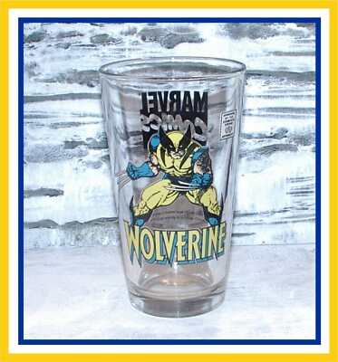 2011 _ MARVEL COMICS _ WOLVERINE _ 16oz _ DRINKING GLASS | eBay
