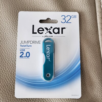 Lexar Flash USB 2.0 Jump Drive TwistTurn 32 GB - Green - New Sealed | eBay