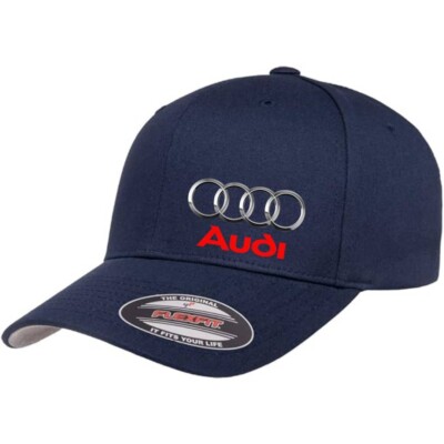 Audi Motor Cap 5001 Flexfit Baseball Hat S/M and L/XL | eBay