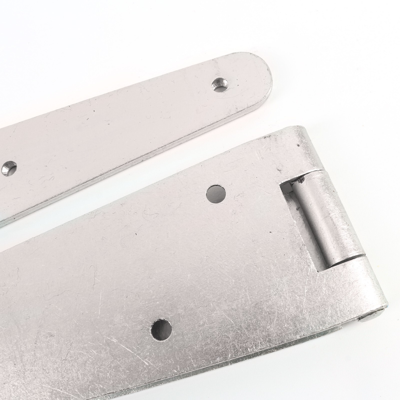 2 x HEAVY DUTY GATE STRAP HINGES 300mm / 12" GALVANISED Large/Long Inch ...