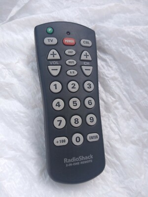 Vtg OEM Genuine Radio Shack 2-In-1 Cable TV Big Button Remote Control ...