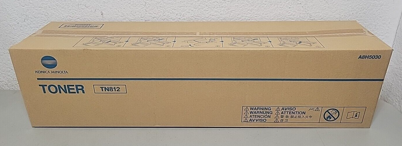NEW Genuine Konica Minolta TN812 Black Toner Print Cartridge A8H5030 ...