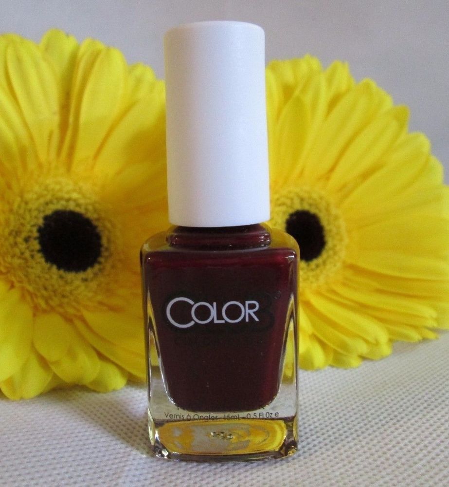 Color Club Feverish Nail Lacquer Look of Gel Polish Dark Red #825 15 ml ...