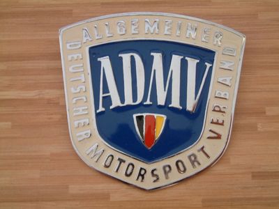 ADMV Plakette DDR Emblem groß: 9x9 cm f. IFA Wartburg Trabant Barkas ...
