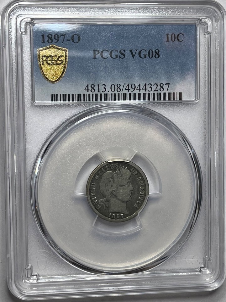1897-O Barber Dime - PCGS VG-8; Nice Better Date 10C | eBay
