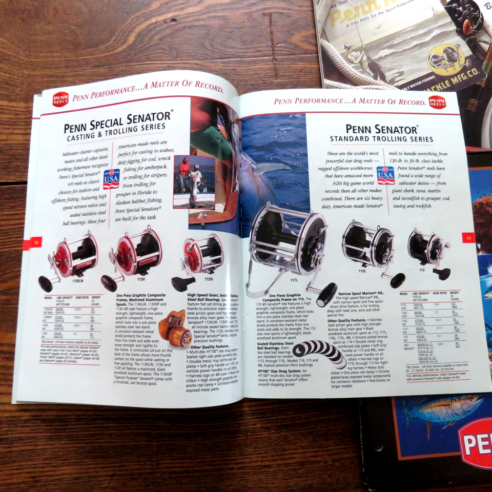 Lot of 4 Penn Fishing Catalogs 1997 2004 2008 2012 | eBay