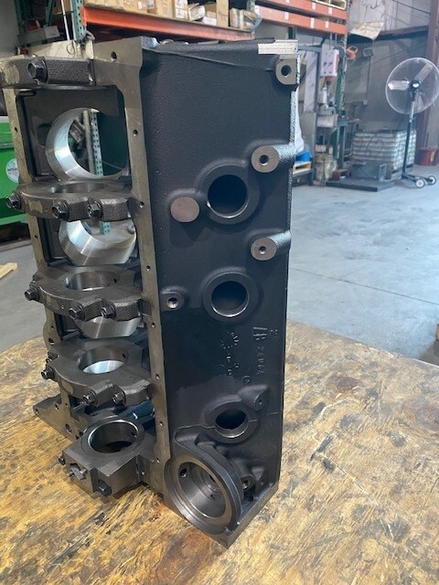 Engine Block, 350 Chevy Small Block, Germany Cast Iron, 4-Bolt 350 ...