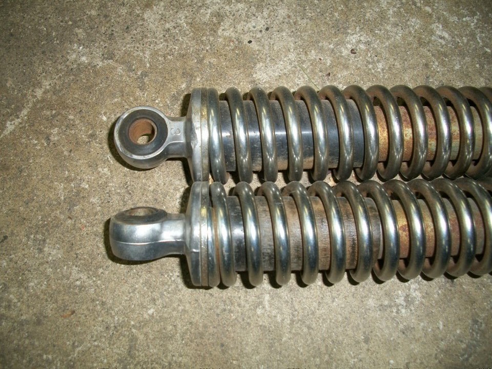 Rear Shocks Alloy Triumph BSA 500cc 650cc Norton Chopper | eBay