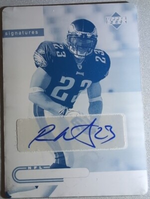 RYAN MOATS 2005 Upper Deck NFL Foundations RC AUTO PRINTING PLATE SP #1 ...