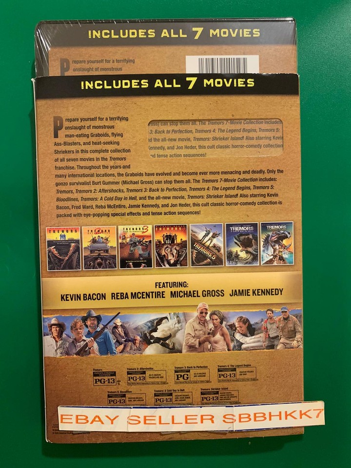 AUTHENTIC Tremors: Complete 7-Movie Collection DVD New Free Shipping ...