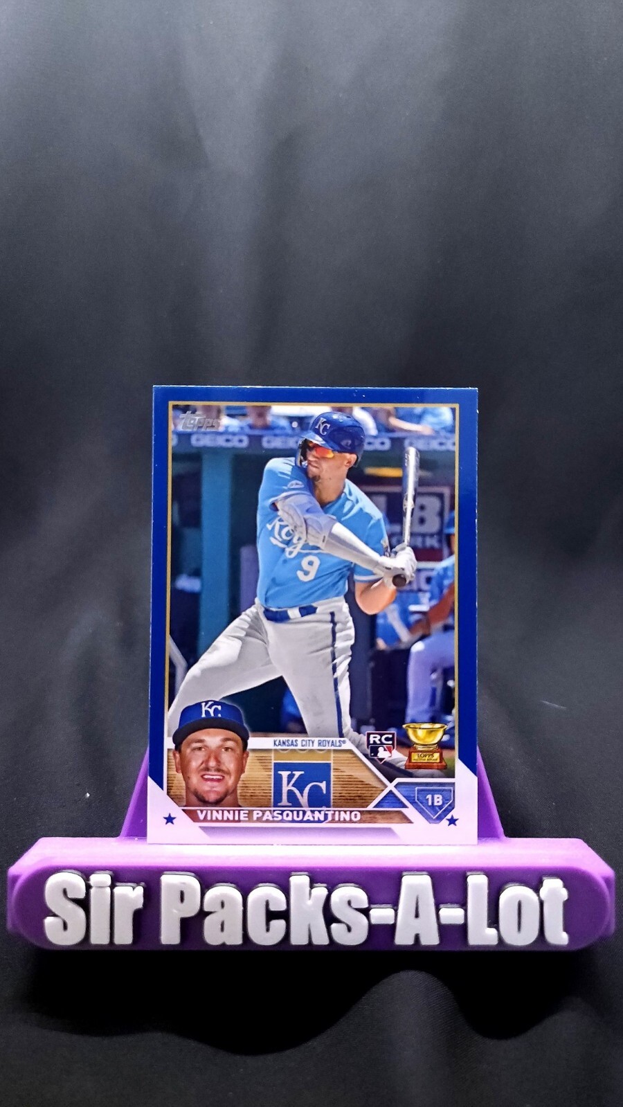 2023 Topps Series 1 #302 Vinnie Pasquantino RC ***Royal Blue Parallel ...