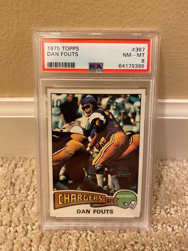 1975 Topps San Diego Chargers Dan Fouts #367 PSA 8 NM-MT Rookie RC HOF ...