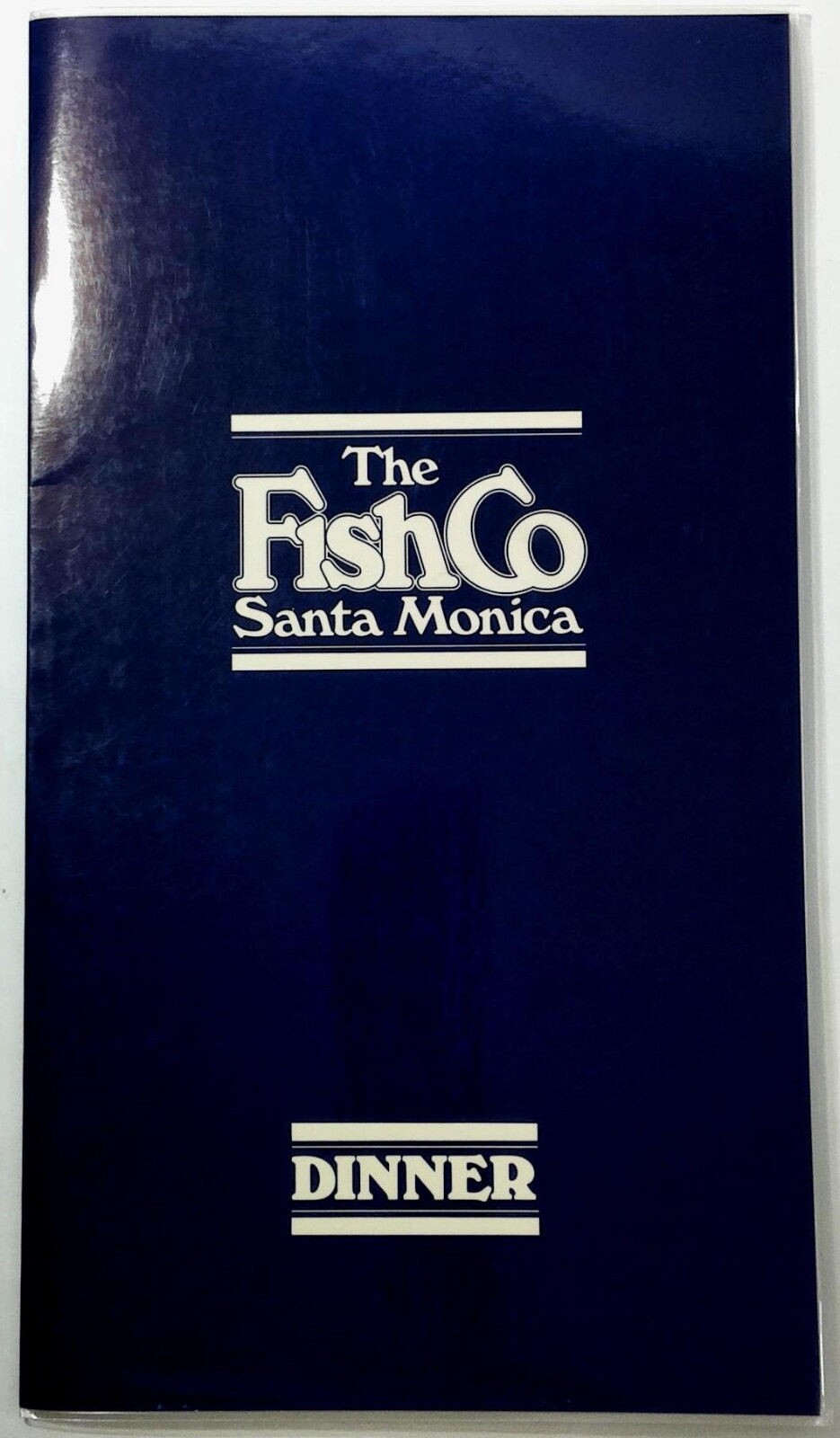 1985 Vintage LAMINATED Dinner Menu THE FISH COMPANY Santa Monica CA | eBay