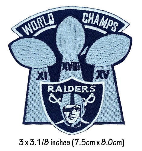Raiders Football Logo Embroidery Patches ,iron ,sew *TH- USA BY USPS ...