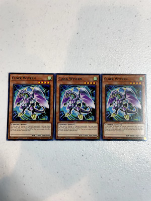 yugioh clock wyvern common 3x egs1-en018 playset EGS1 | eBay