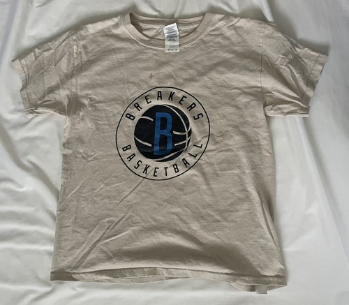 Unisex Boys Gray Short Sleeve T-Shirt Breakers Basketball Size M 100% ...