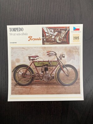 CARTE FICHE MOTO collection ATLAS TORPEDO 500 CM3 SEMI CULBUTEE | eBay UK